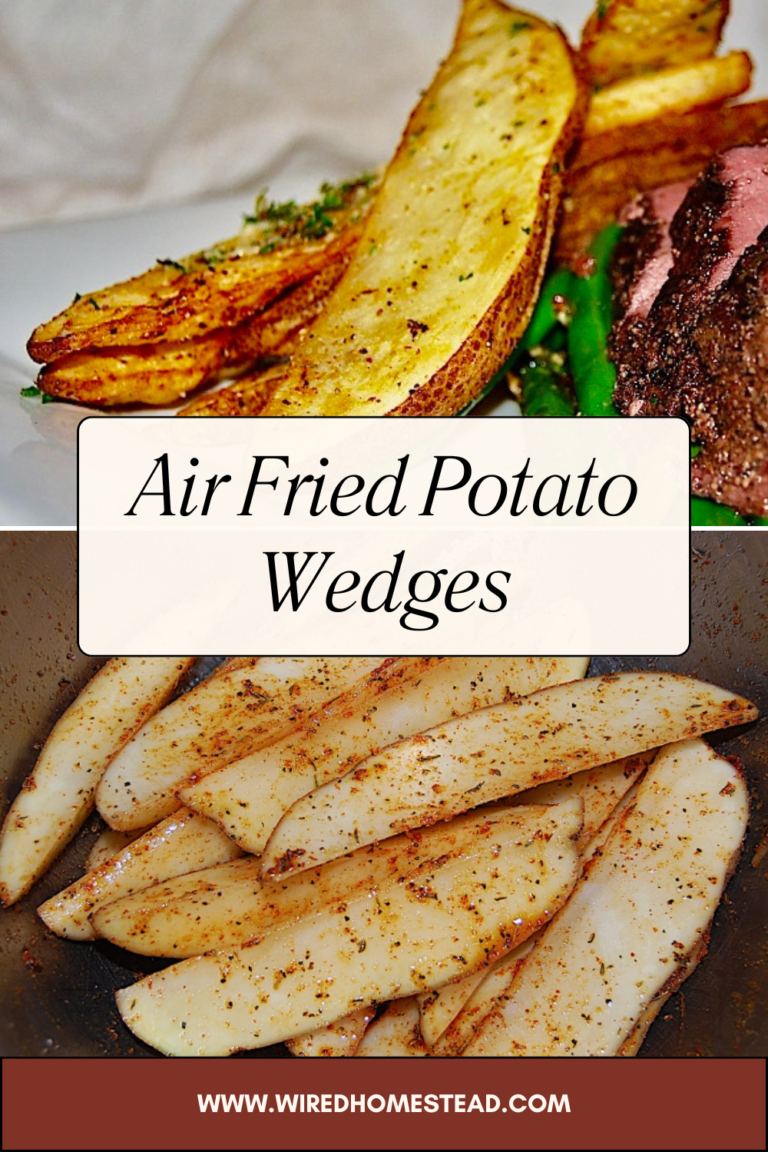 Easy Air Fried Potato Wedges