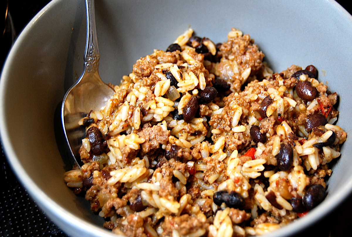 Dirty Rice With Black Beans - Wired Homestead
